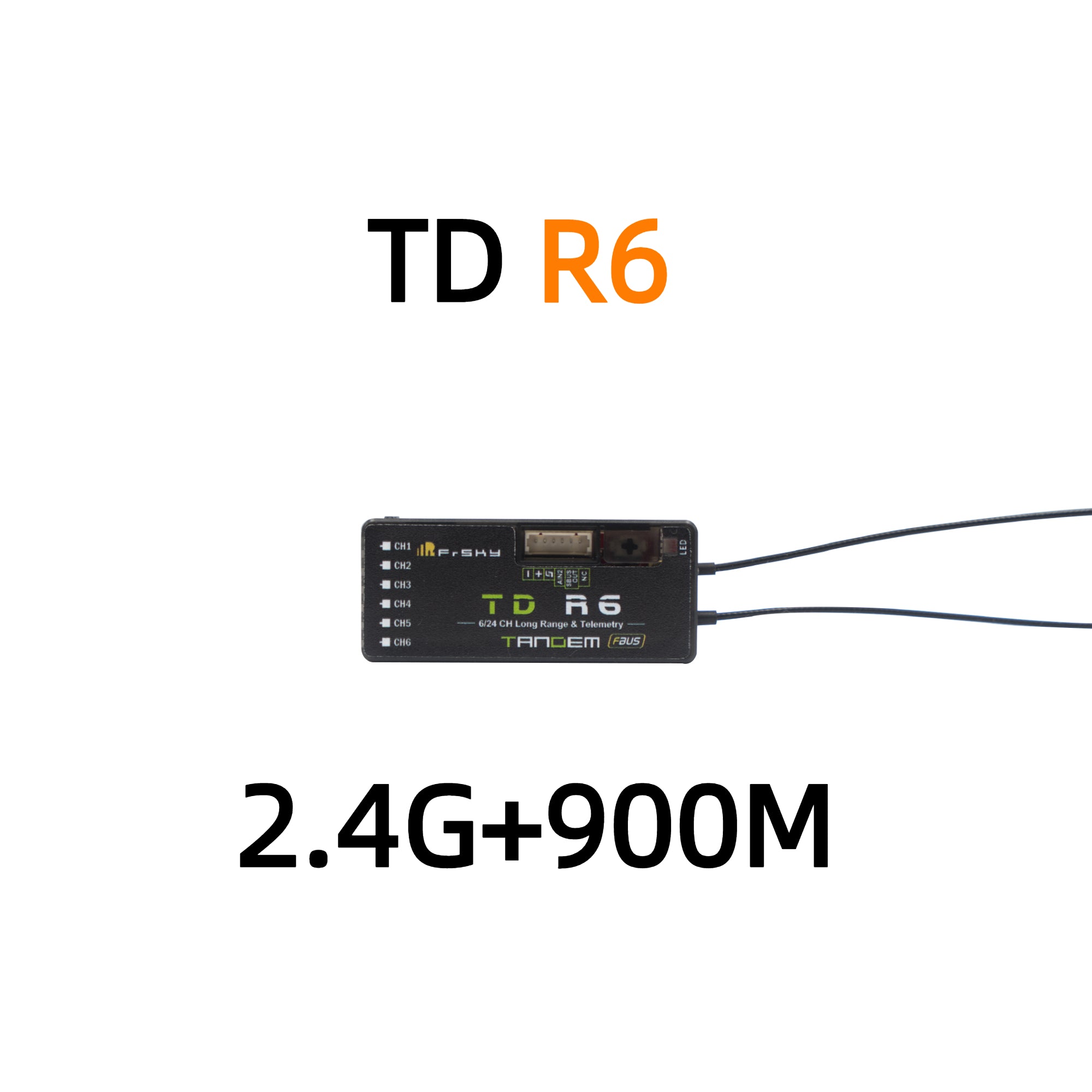 [03022022] FrSky Tandem TD R6 Dual-Band Receiver with 6 Channel Ports ...